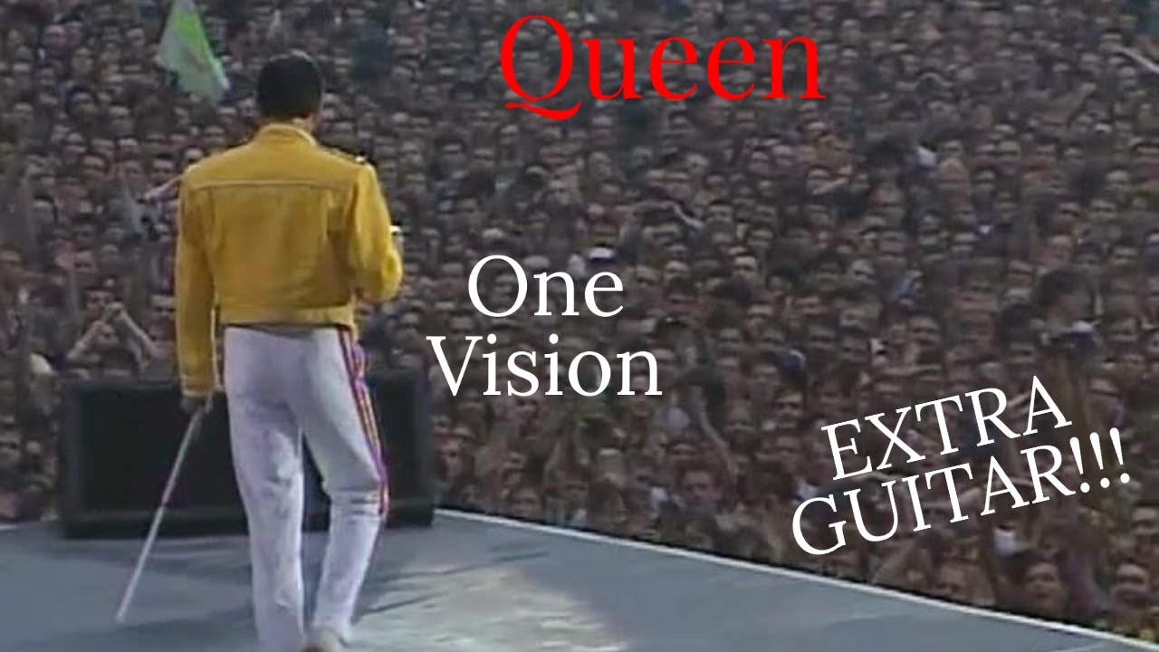 Queen - One Vision With EXTRA GUITAR!!! - YouTube