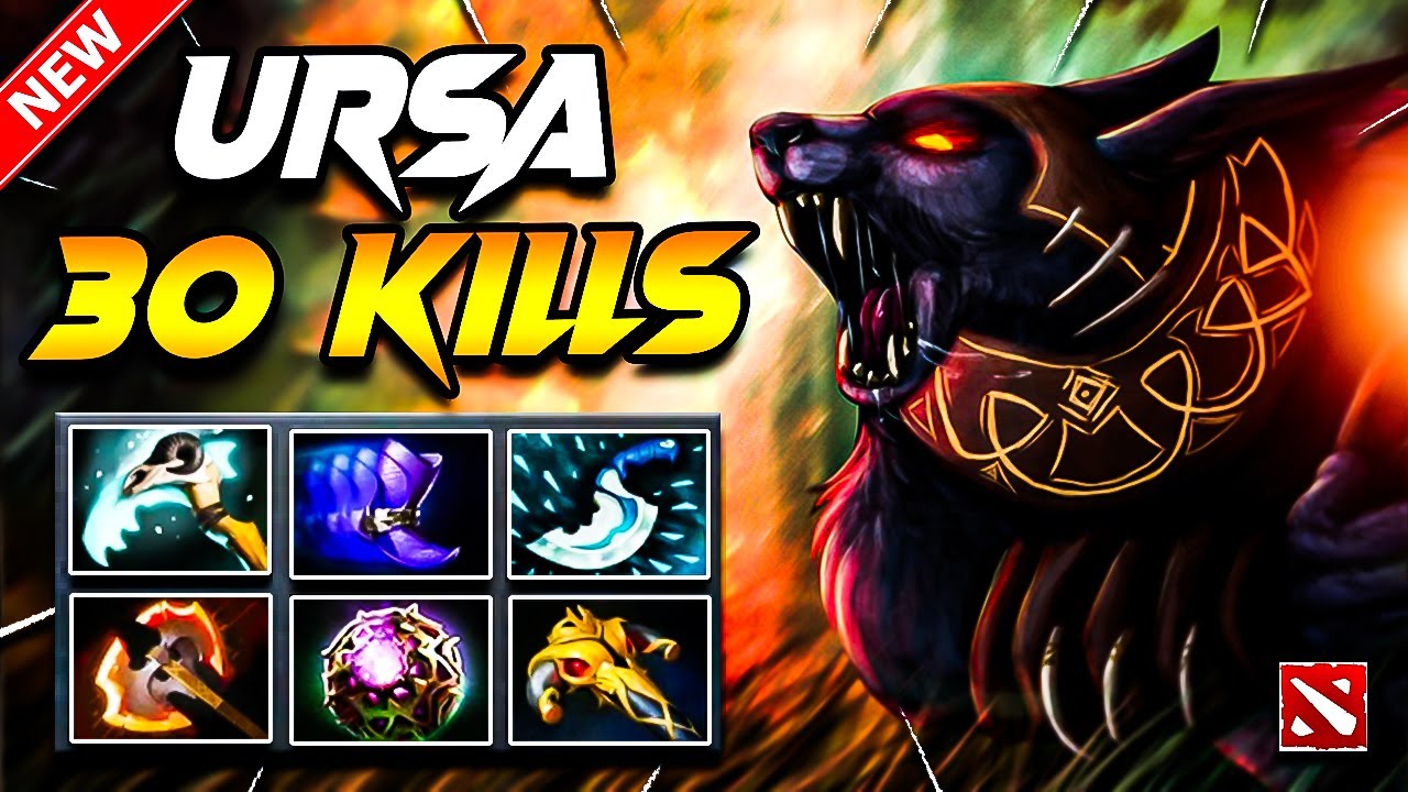 DOTA 2 URSA Gameplay | 30 Kills!! URSA Dota 2 Gameplay | Ursa Carry Build Pro Gameplay Guide 7. ...