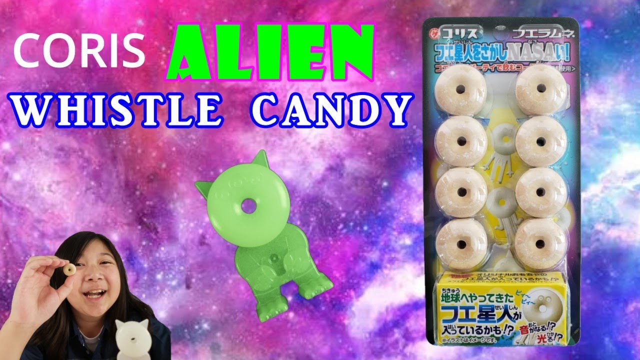 Coris Alien Whistle Candy | Ramune Cola Flavor - YouTube