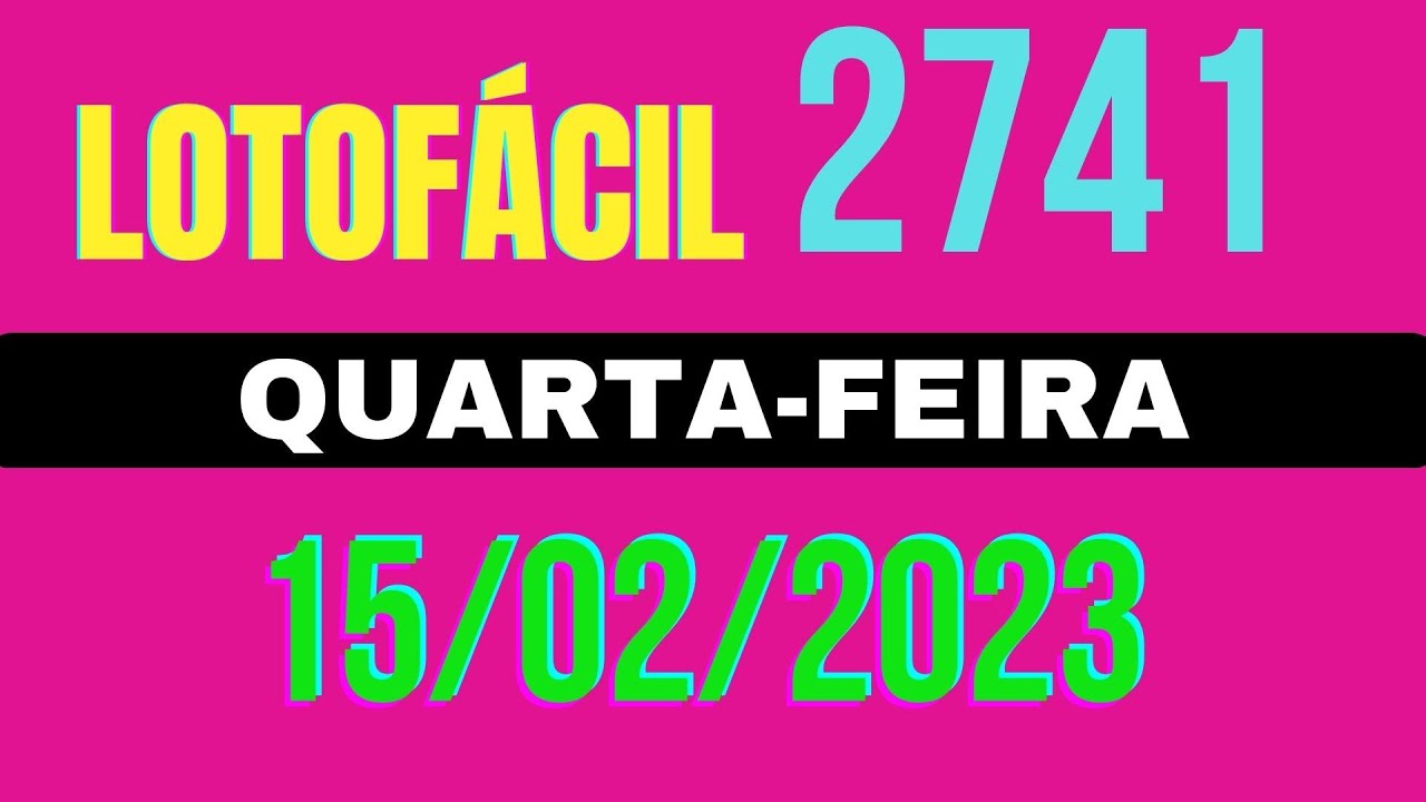 Resultado da lotofácil 2741 - Resultado lotofacil concurso 2741 - YouTube