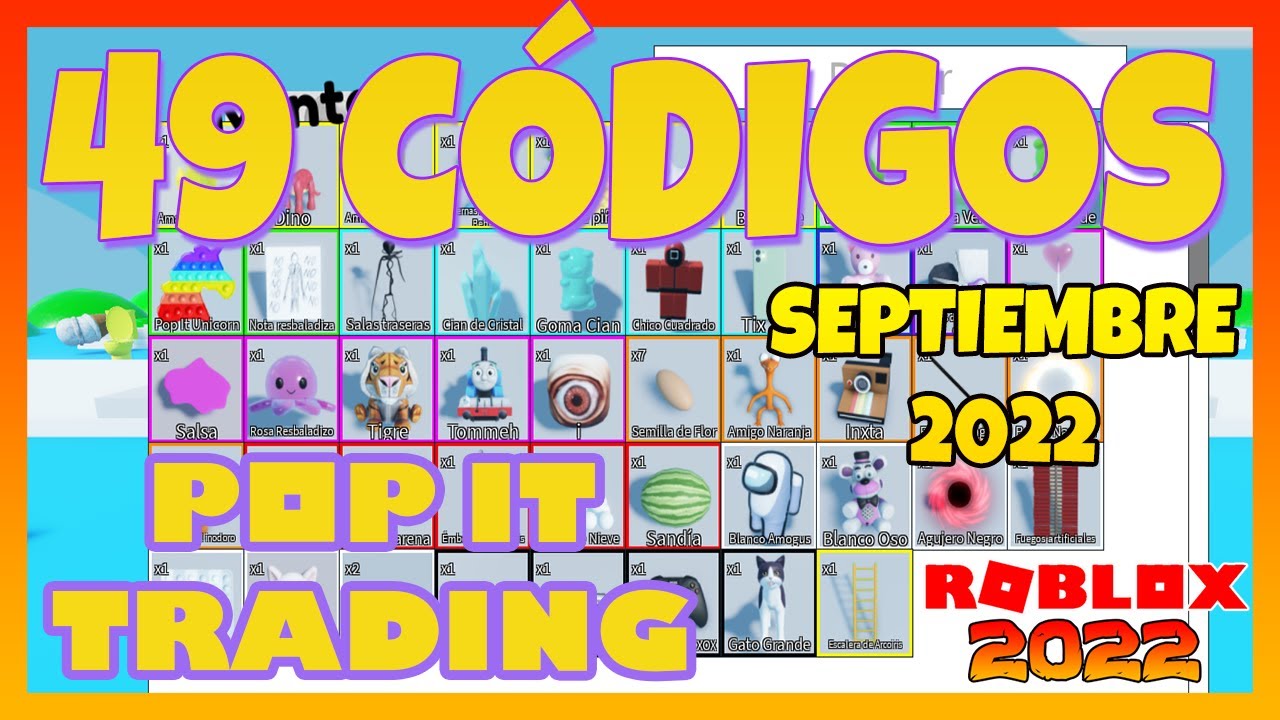 7 nuevos códigos⭐49 CÓDIGOS (Codes) en POP IT TRADING⭐Funcionan ⭐MÁS ...