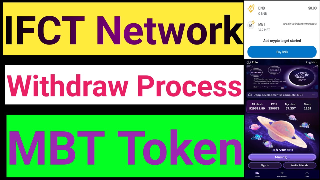 IFCT Mining Withdraw Process | MBT Token Withdraw Process | How To ...