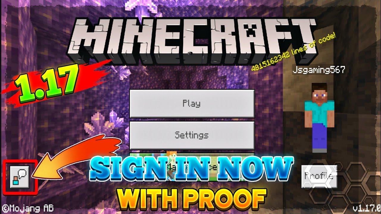 How to sign in Minecraft 1.17 | Minecraft in Hindi | How to sign in ...