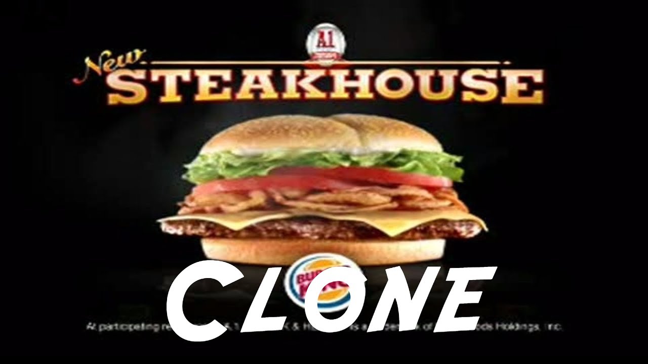 Burger King SteakHouse King Clone - YouTube