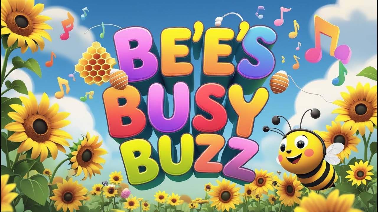 Bee’s Busy Buzz 🐝 | Fun Educational Kids Song | Learn with Music and ...