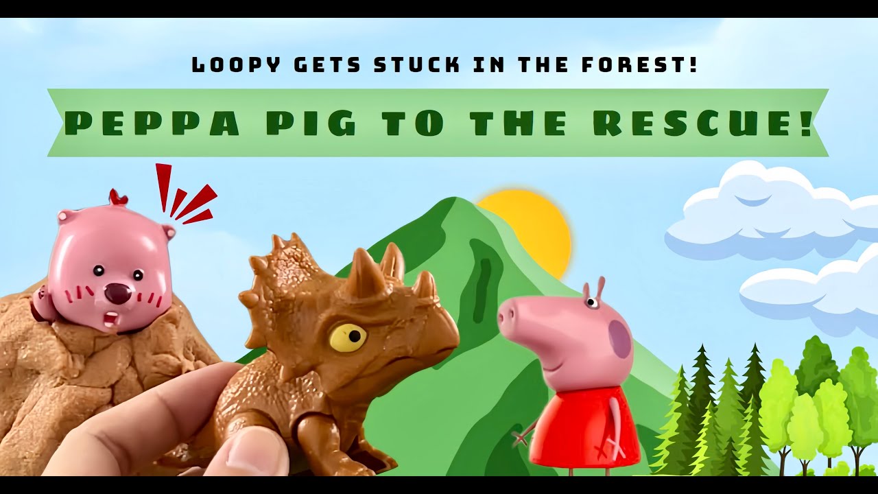 Loopy Gets Stuck in the Forest! Peppa Pig to the Rescue! - YouTube