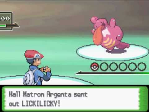 Pokemon Platinum (US Version) Battle Hall - VS Hall Matron Argenta (1st ...