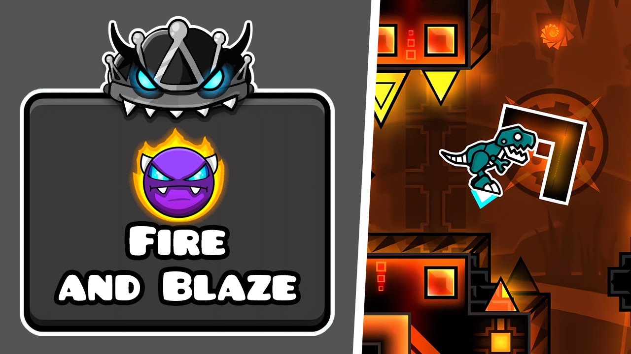 WEEKLY DEMON #163: "Fire and Blaze" (EASY DEMON) by ItzMezzo | Geometry ...