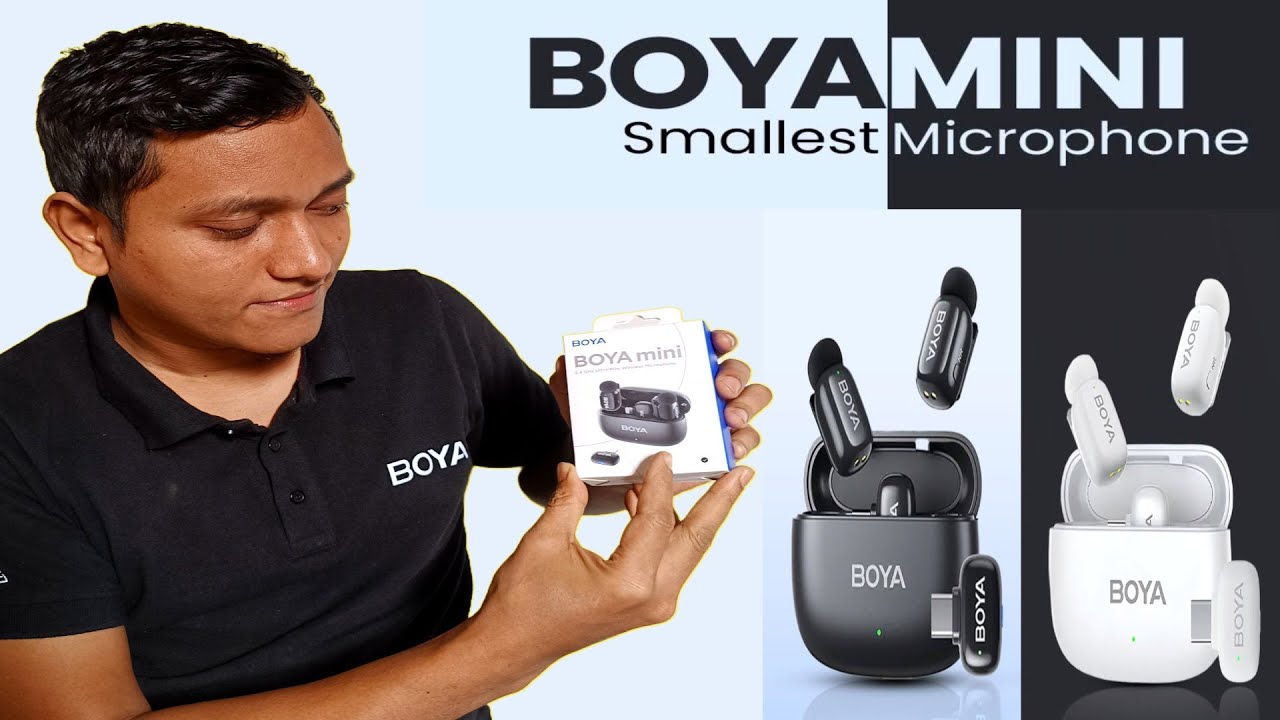Boya Mini 12 Wireless Microphone Unboxing & Review Mini Wireless ...