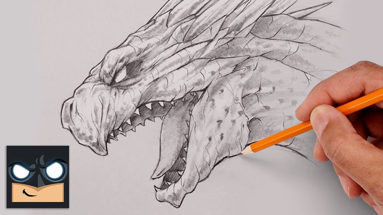 How To Draw Shimo | Godzilla Sketch Tutorial - YouTube