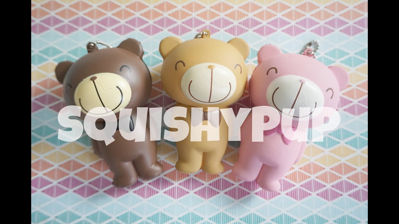 SOLD (3) Choco Teddy Squishy Set - YouTube