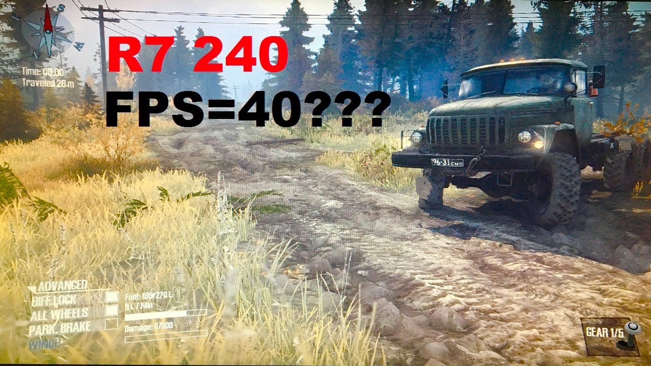 R7 240 - MUD RUNNER - FPS TEST - YouTube