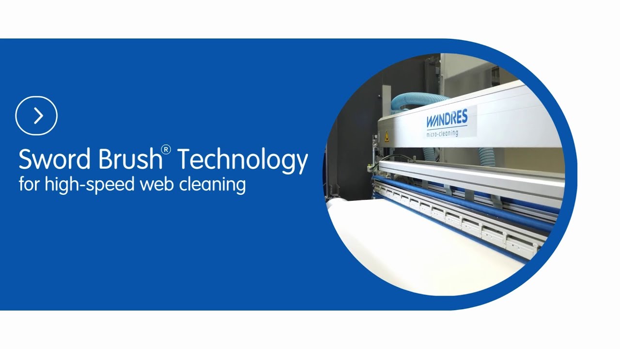 Sword Brush® Technology for high-speed web cleaning - YouTube