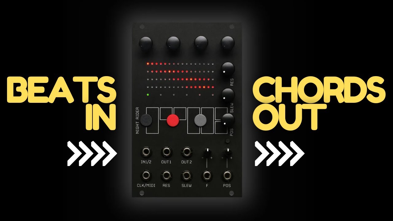 Making Chords With Drums - RYK Modular Night Rider Sound Design - YouTube