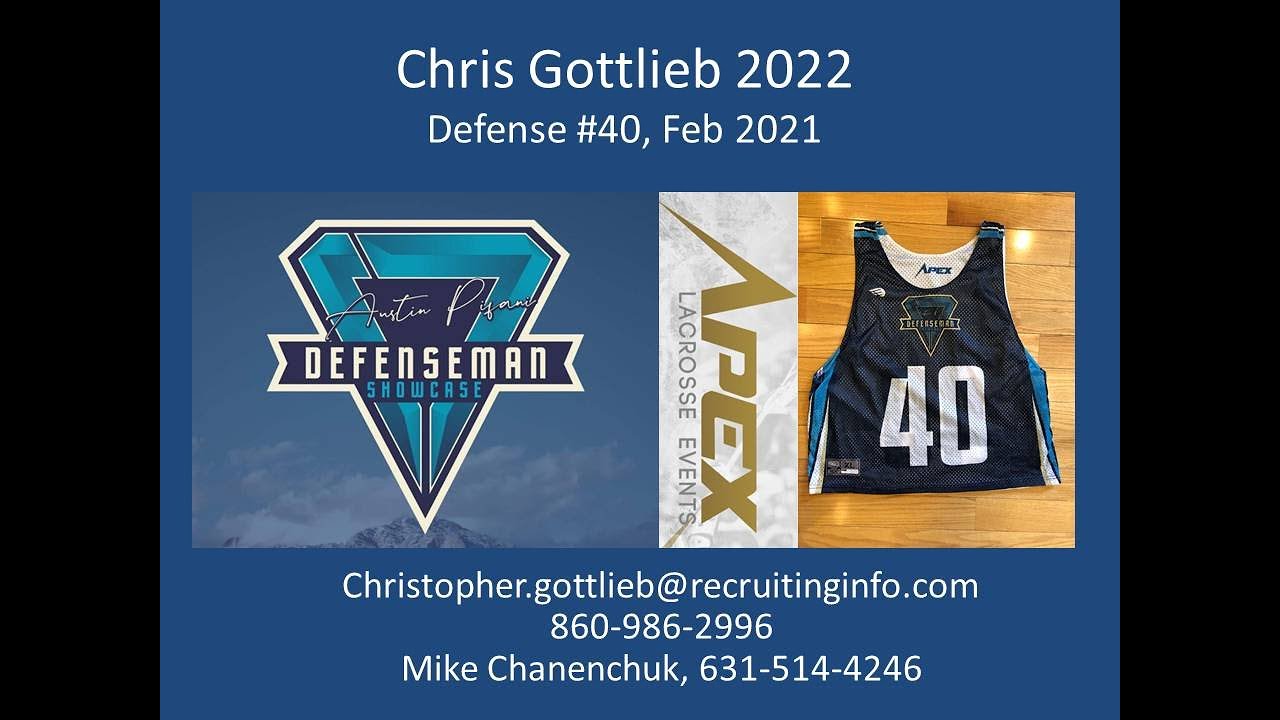 Chris Gottlieb, 2022, Feb 2021, Austin Pifani Defensive Camp - YouTube