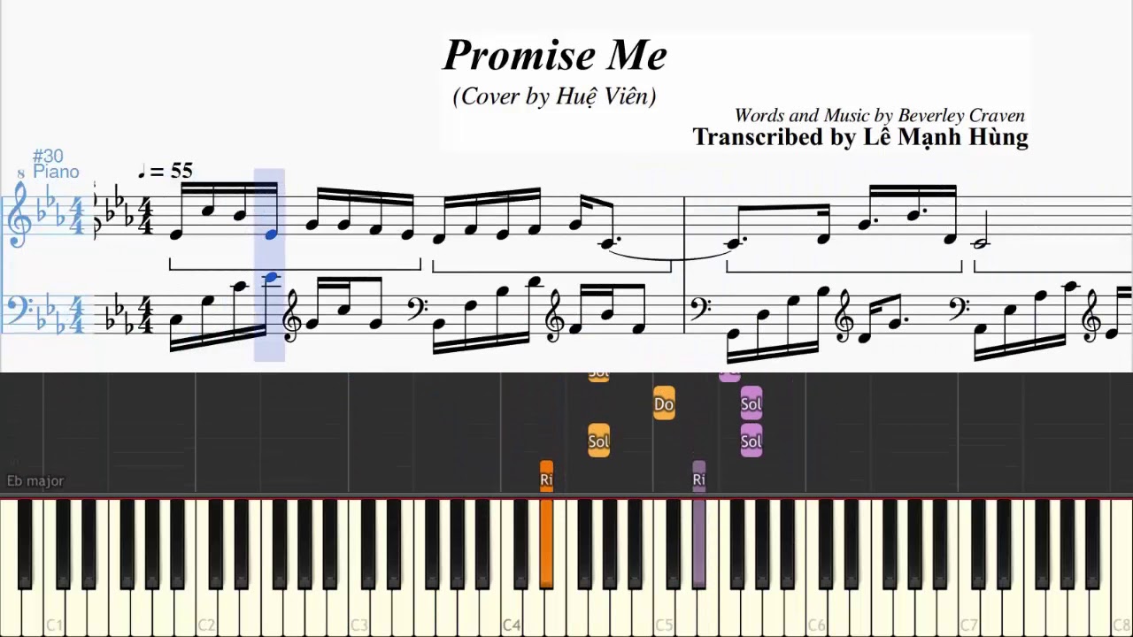 PROMISE ME | Cover by Huệ Viên | Gabhung Music Arrangement - YouTube
