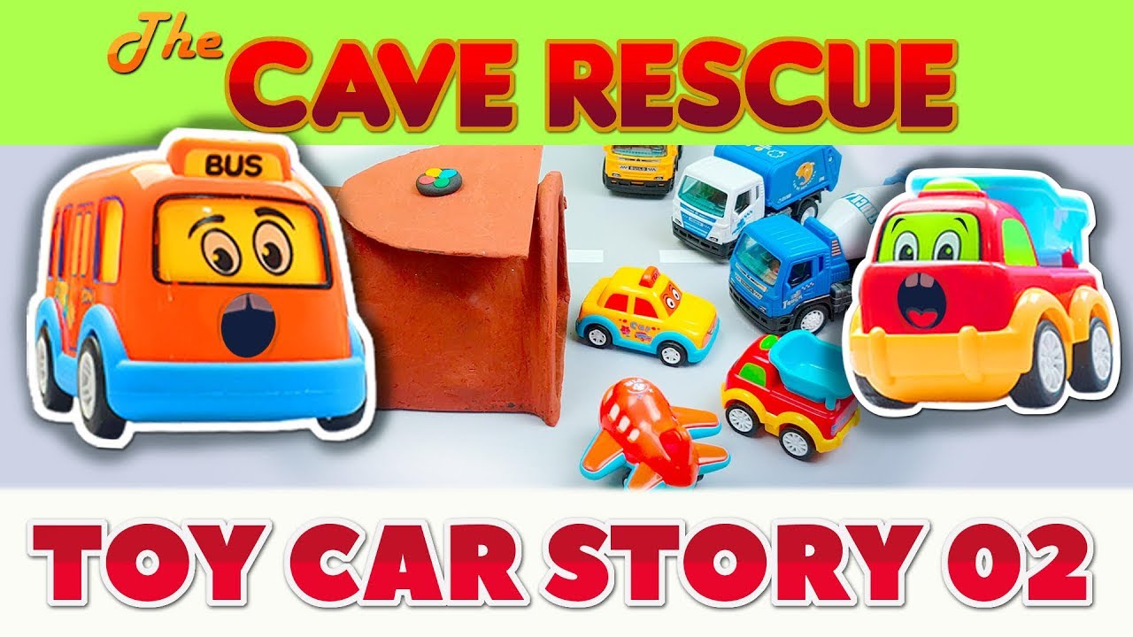 The Cave Rescue funny toy car stories with Tony n Toby | Cars Cartoon ...