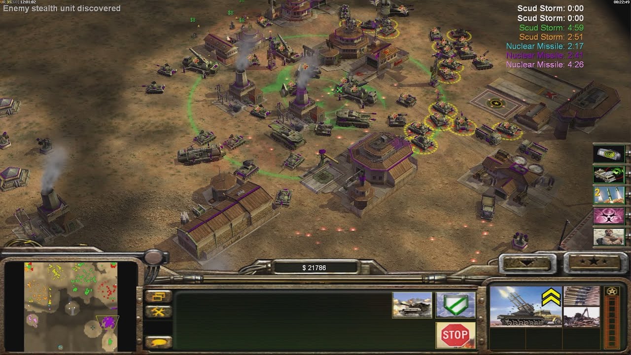 4 GLA vs 4 China - Command & Conquer Generals Zero Hour - 4 vs 4 HARD Gameplay - YouTube