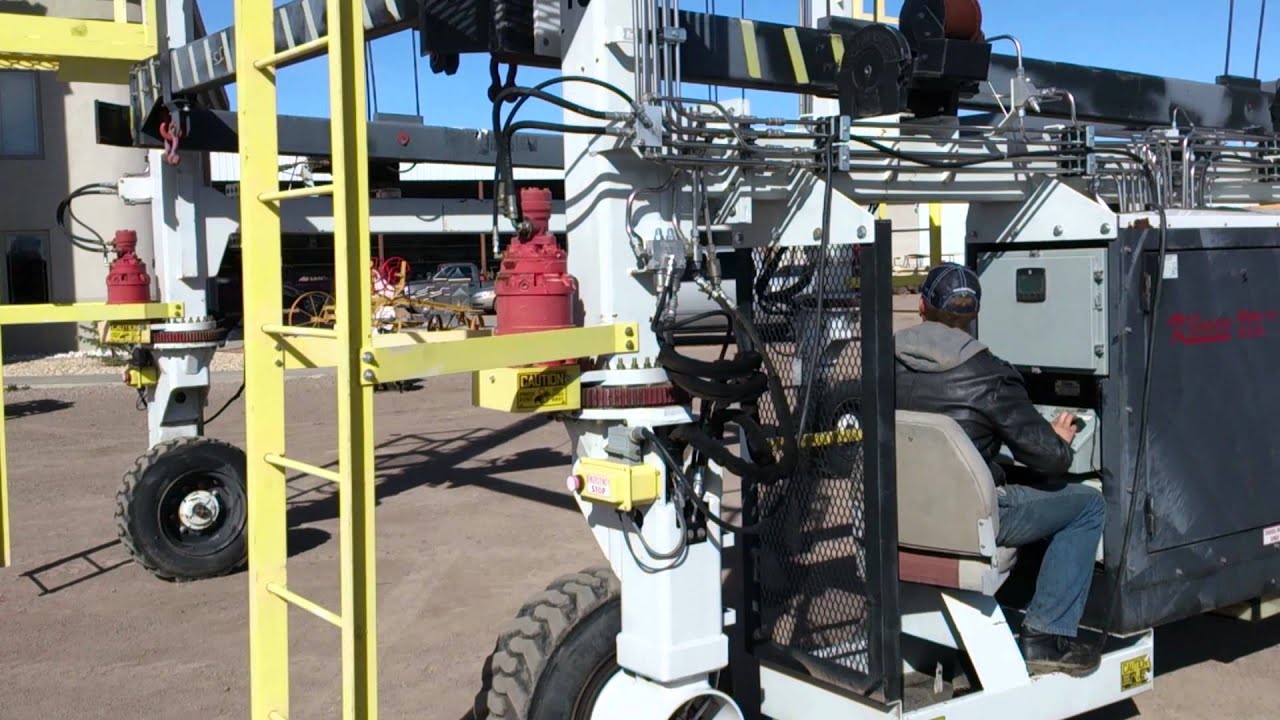 GRUA MOVIL, O GRUA VIAJERA DE 10 TON, MARCA KLEECO EN VENTA - YouTube