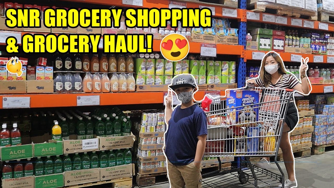 SNR GROCERY SHOPPING and HAUL!!! - YouTube