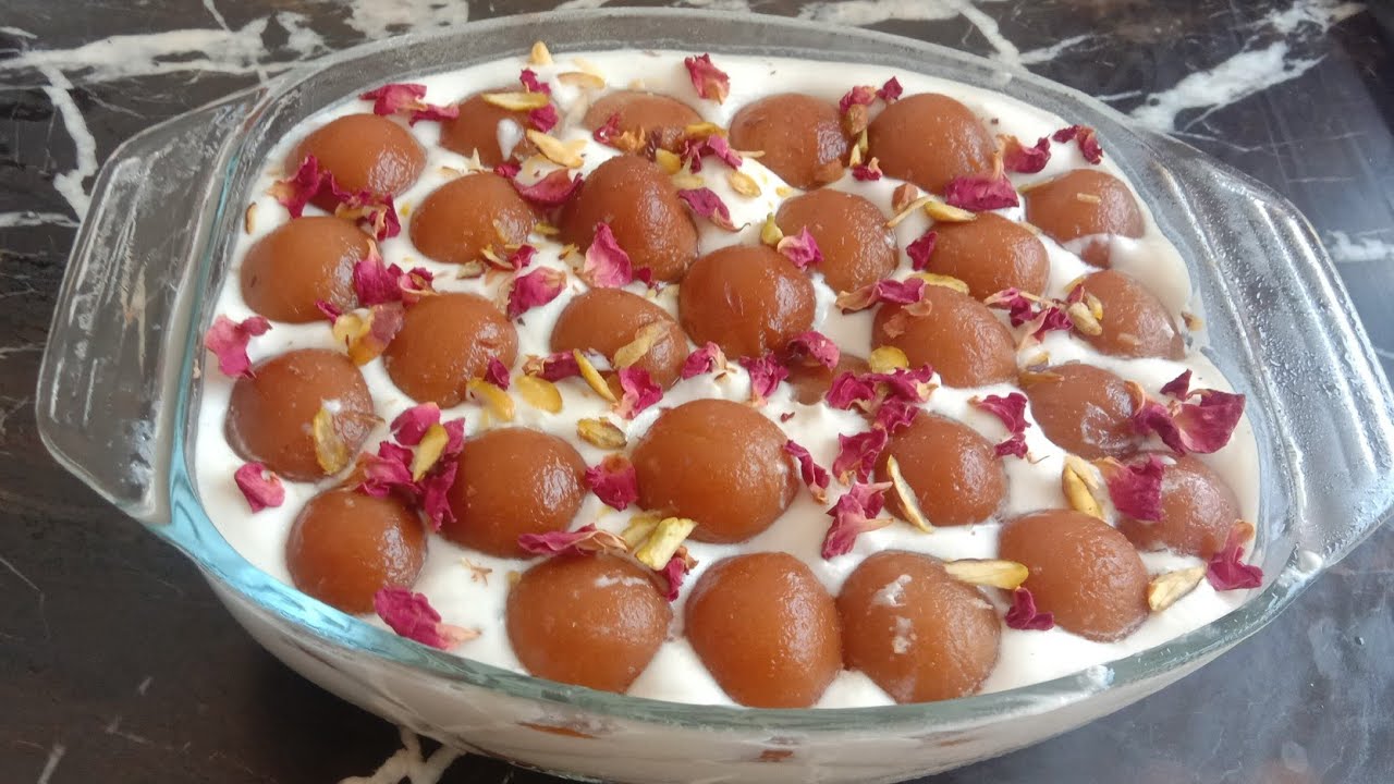 Gulab Jamun Dessert Recipe By FAmous FoOd||Gulab Jumun Pudding Recipe ...