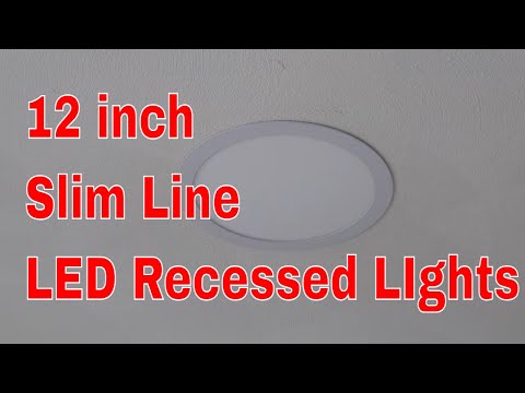 Light up your Home or Garage with 12 Inch Slim LED Recessed Lights