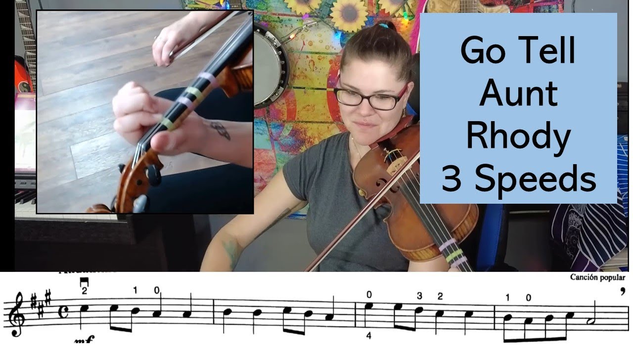 Go Tell Aunt Rhody 3 Speeds and Score - YouTube