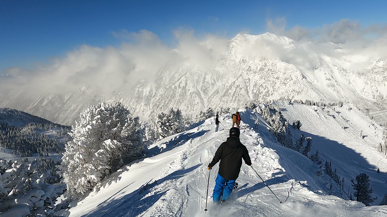 Snowbird Tram to Upper Cirque Chute (Double Black!) – Binding Release ...