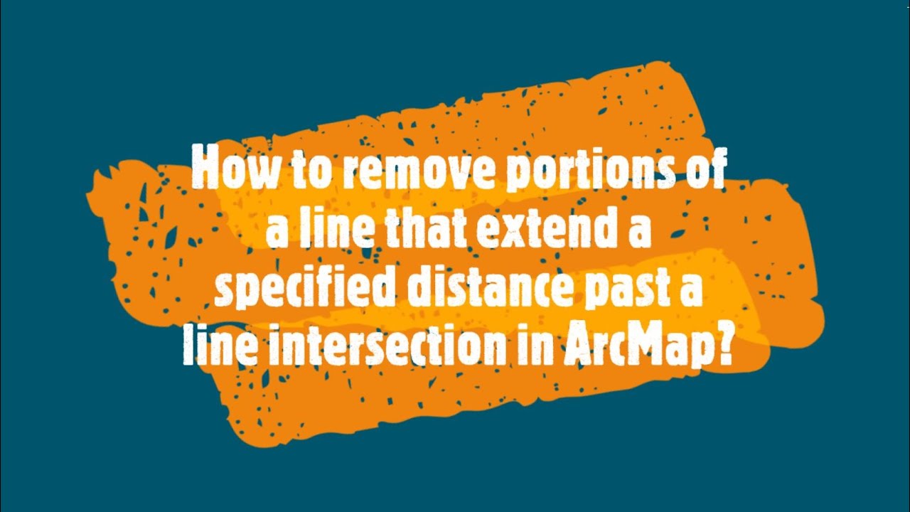 How to remove portions of a line that extend a specified distance past ...