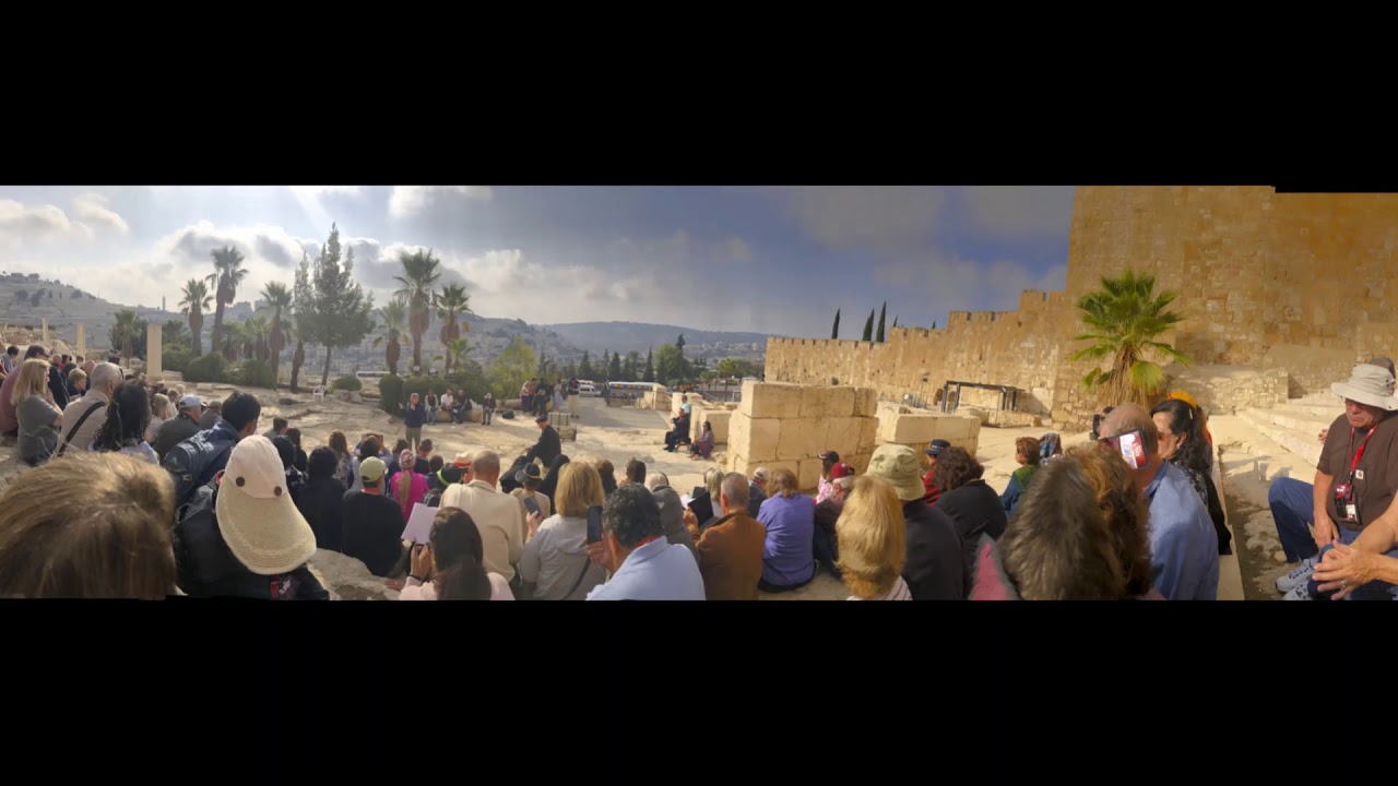 Easter video with scenes from the Holy Land (background Mighty to Save ...