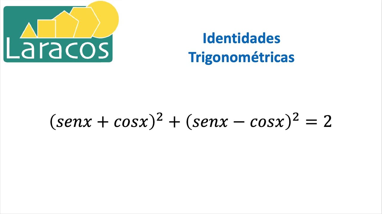 Identidad Trigonometrica senx cosx 2 senx cosx 2 2 YouTube