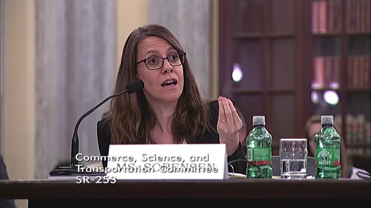 Sen. Dan Sullivan (R-AK) at a Senate Commerce, Science & Transportation ...