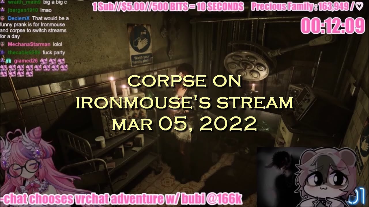 Corpse Husband on Ironmouse's stream - Just Chatting (MAR 05, 2022) - YouTube
