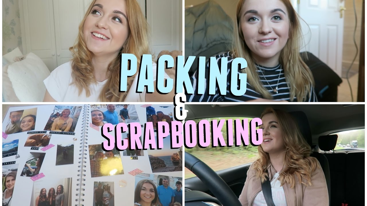 VLOG: Packing & Scrapbooking On A Budget! - YouTube