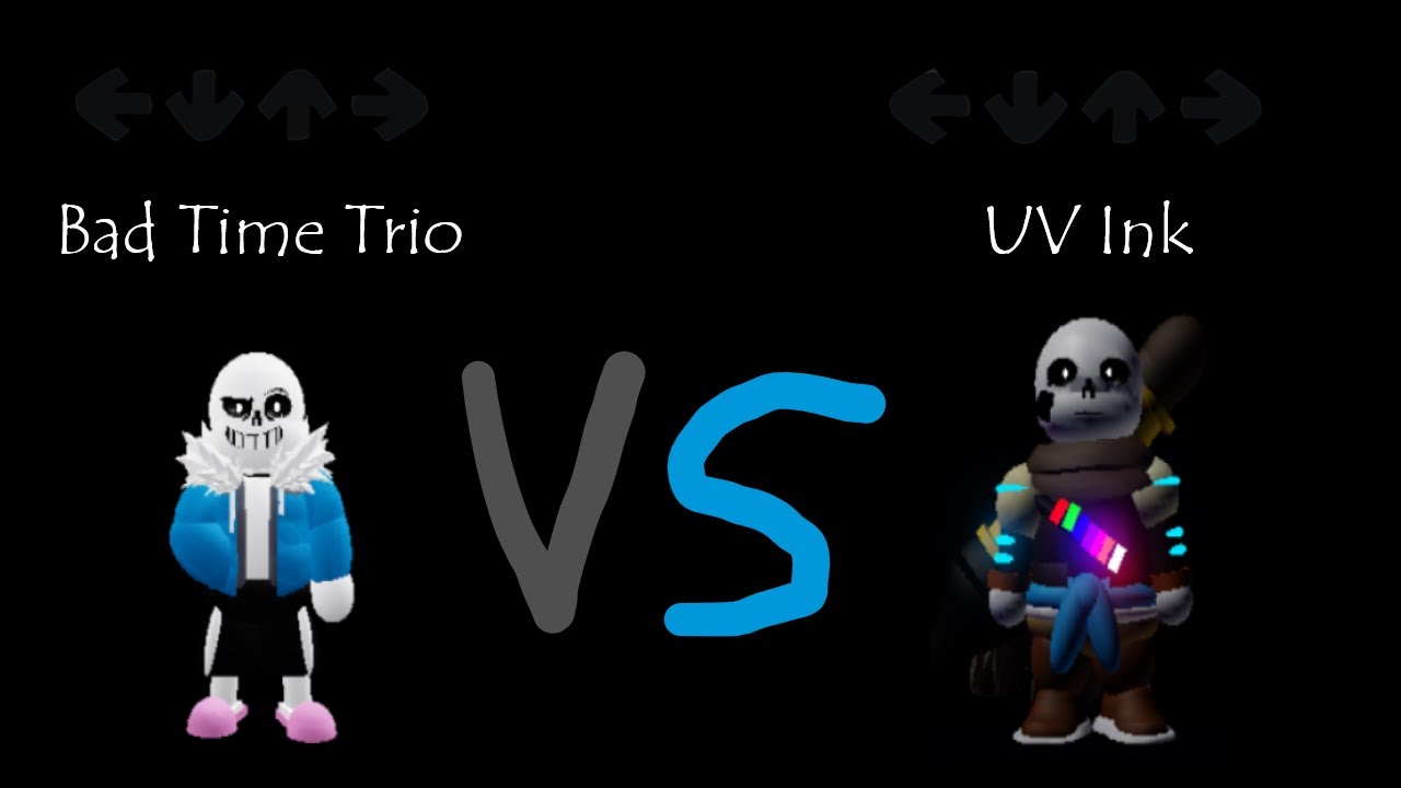 Who is better? UV Ink Vs Bad Time Trio | Undertale: Judgement Day - YouTube
