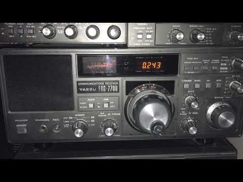 Longwave: DR Langbølge 243 kHz, Kalundborg, Denmark, excellent reception on the Yaesu FRG-7700