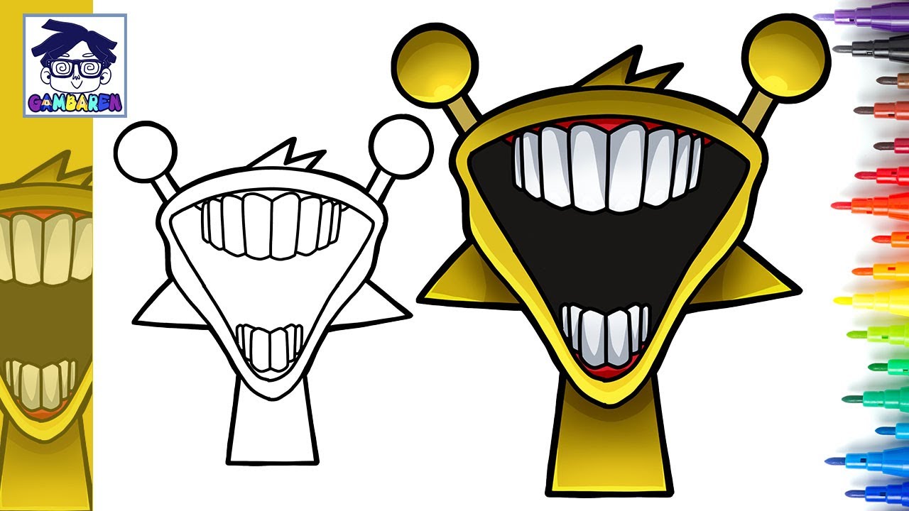 Cara Menggambar SIMON SPRUNKI INCREDIBOX PHASE 4 | YELLOW SPRUNKI ...