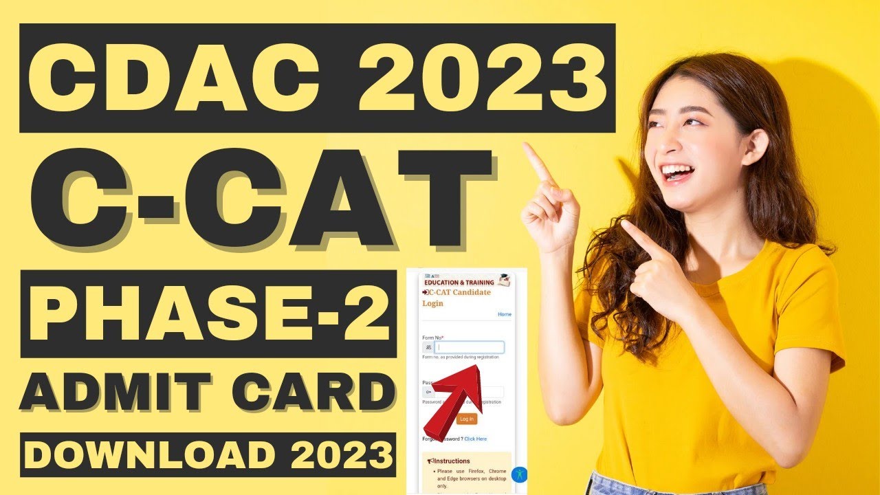 cdac ccat admit card 2023 | cdac ccat phase 2 admit card | mahir ...