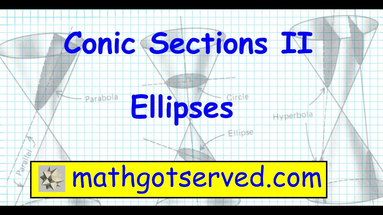 Graphing ellipses standard form Conic Sections TrU3L6 - YouTube