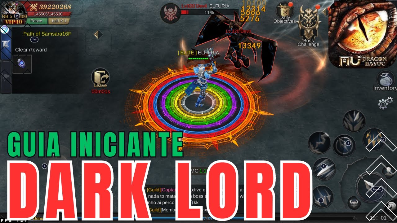 MU DRAGON HAVOC GUIA INICIANTE DARK LORD VOCATION - YouTube