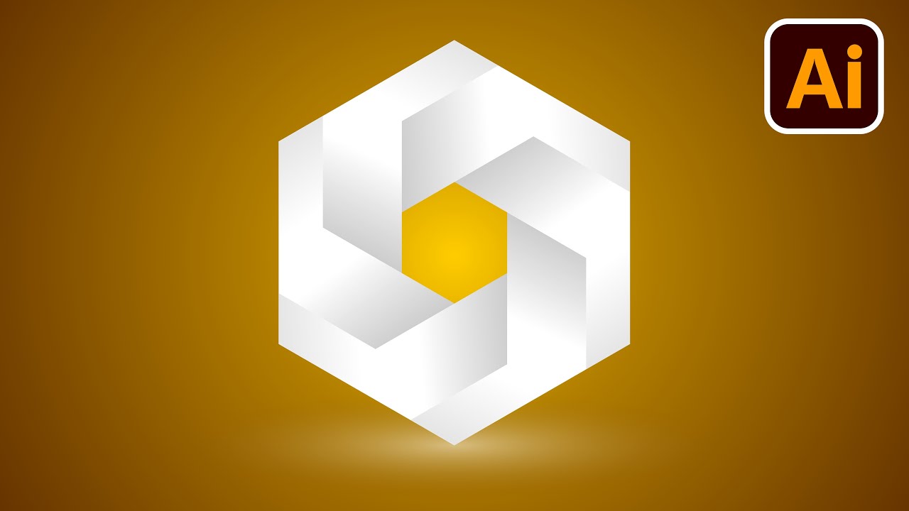 Learn logo design | Hexagonal | Adobe illustrator tutorials | 114 - YouTube