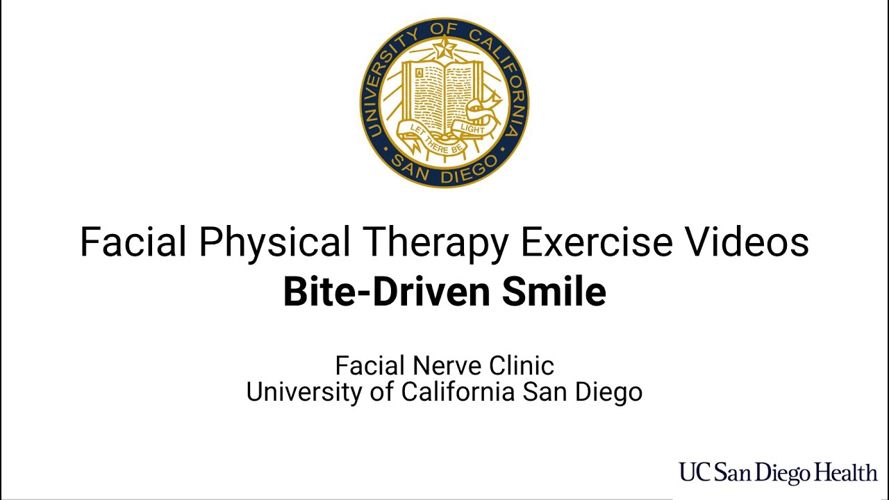Bite-Driven Smile Exercises | UC San Diego Facial Nerve Clinic - YouTube
