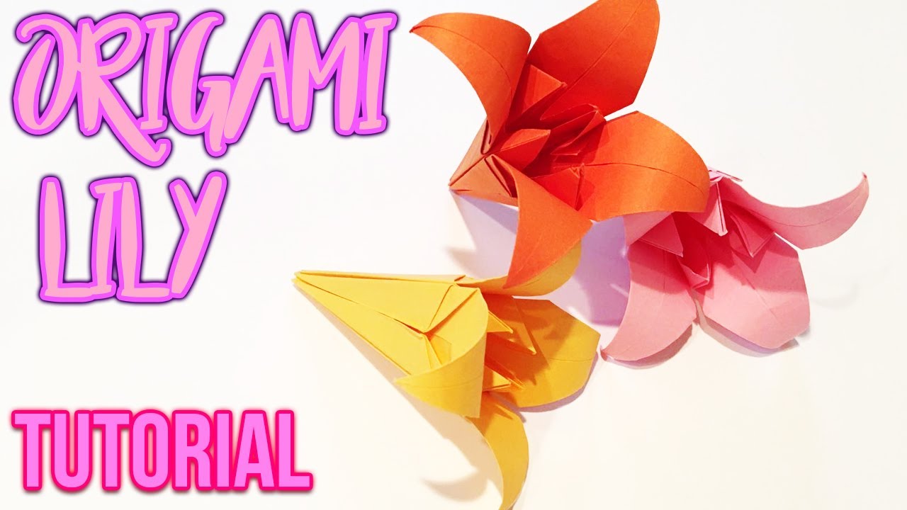 Origami Lily | EASY TUTORIAL - YouTube
