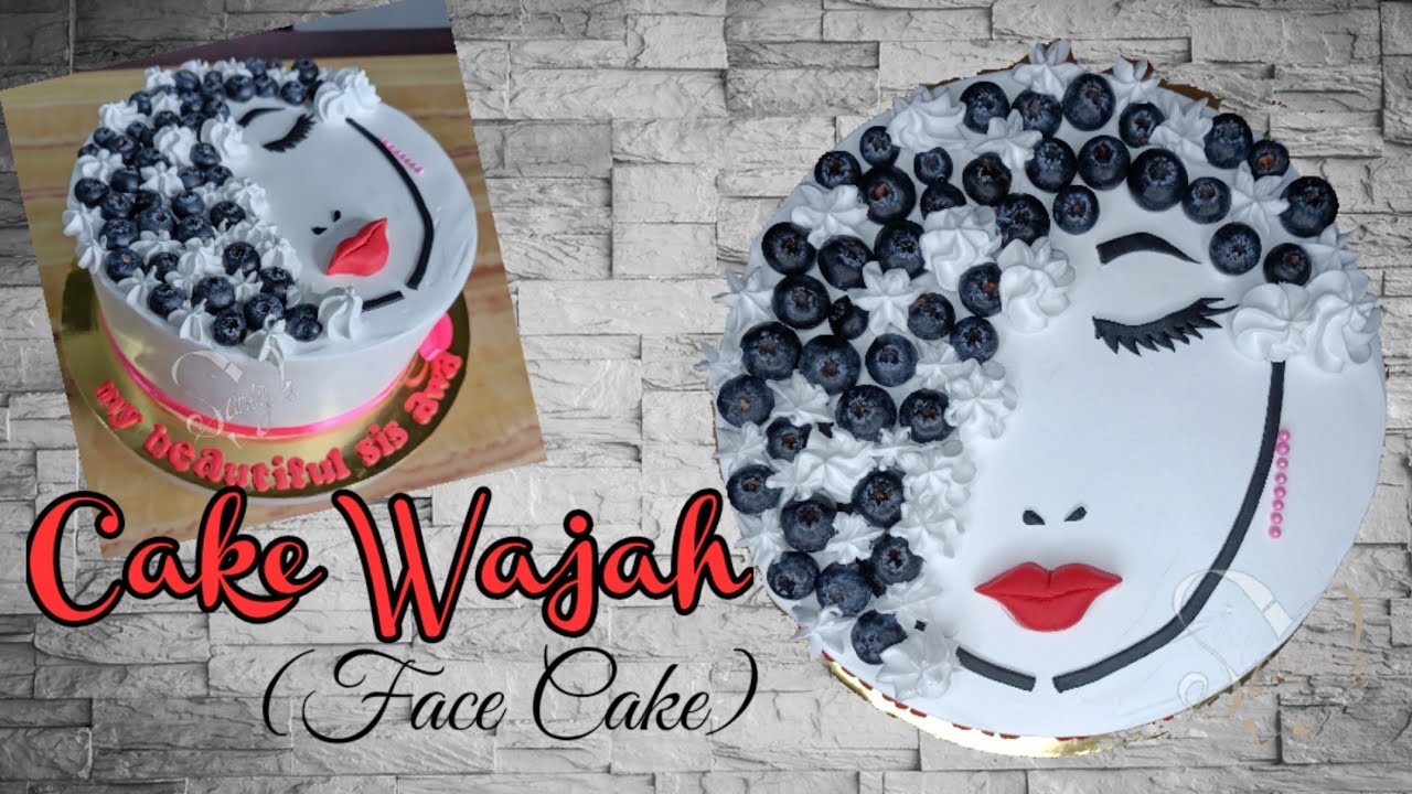 Tutorial Cake Wajah (face cake) - YouTube
