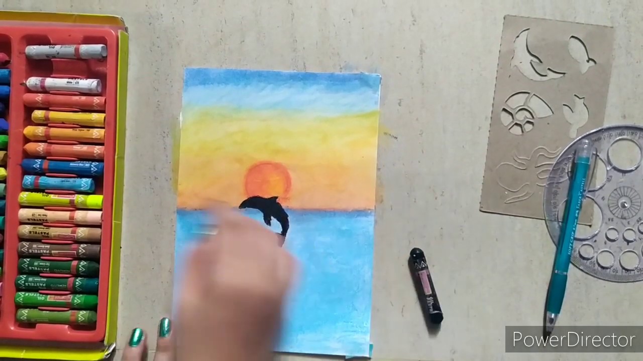 How to Draw Beautiful Sunrise / Art and Craft / Portrait of Sunrise ...