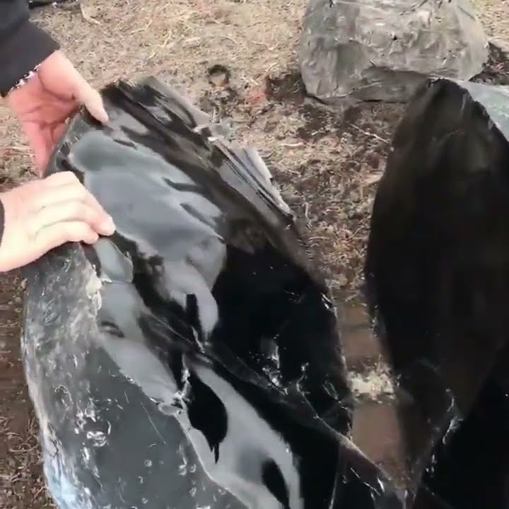 natural volcanic glass formed when lava high in silica cools - YouTube