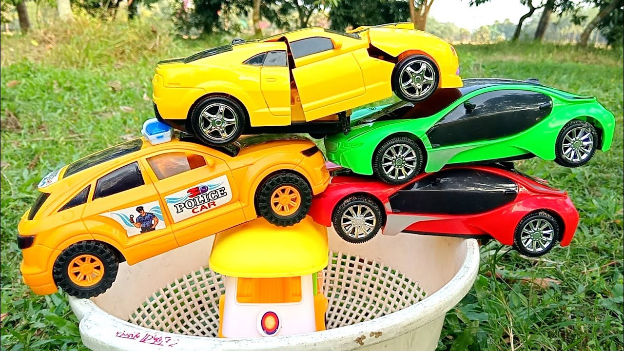 Rescue Police Car From The Monster | Toy Car Story -#13 - YouTube