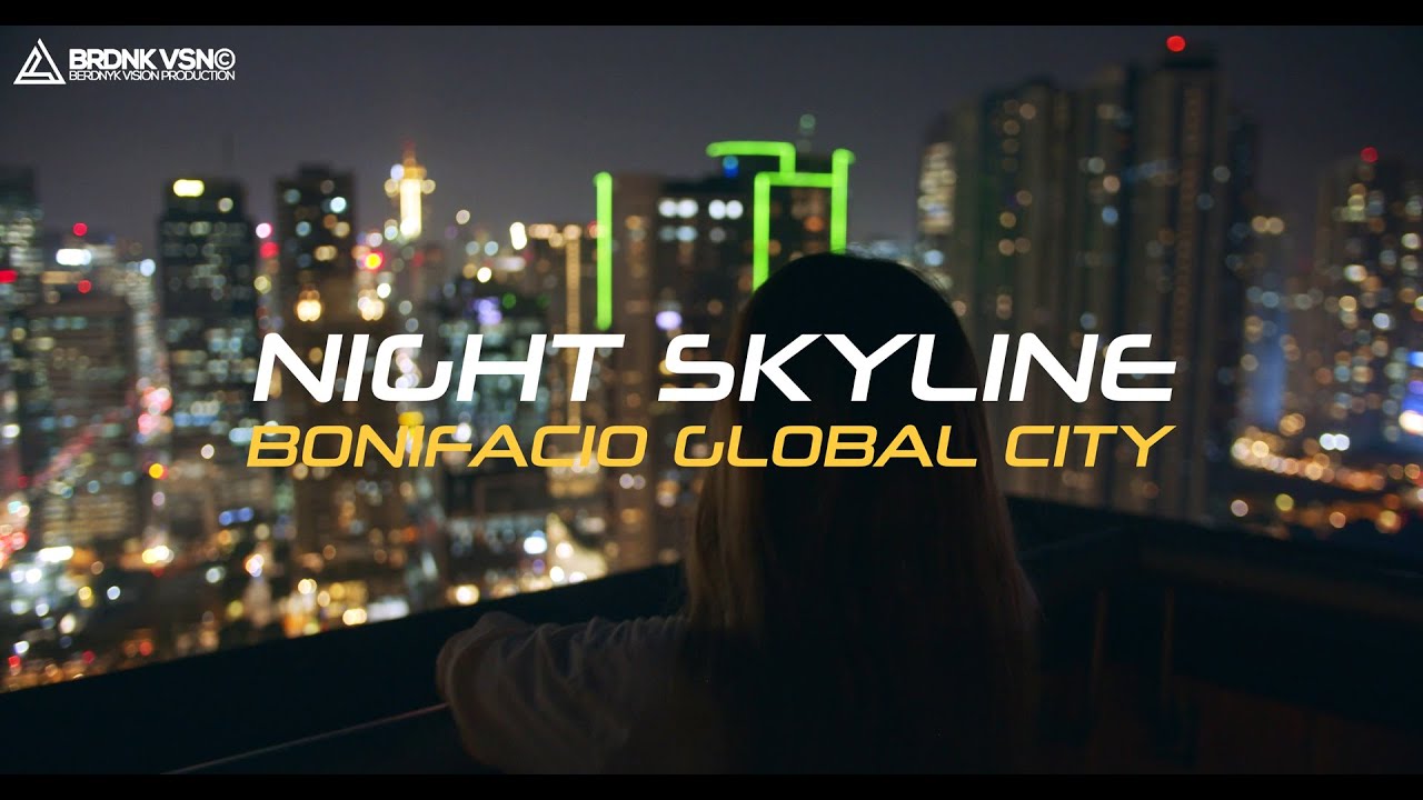 BGC Night Skyline. City Ambience. Manila, Philippines | BMPCC4K ...