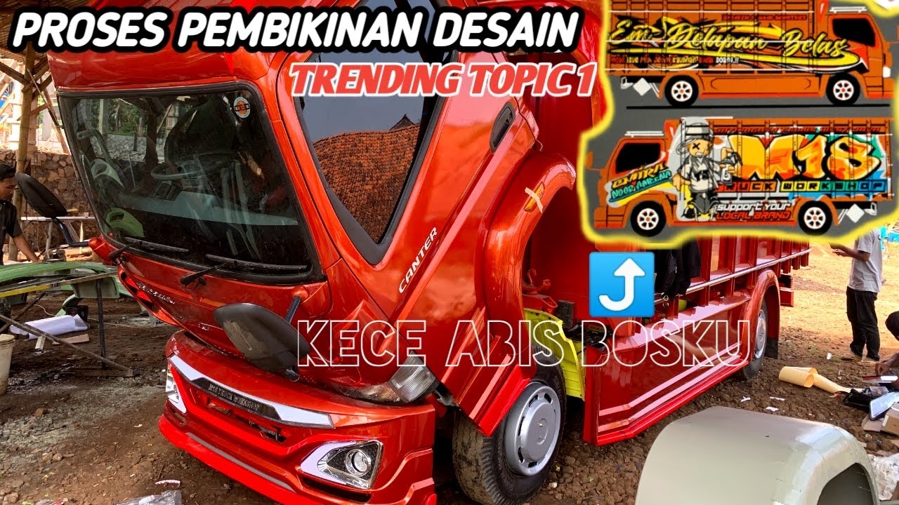 PROSES PEMBIKINAN DESAIN CUTTING STIKER TRENDING TOPIC 1 || KECE BANGET ...
