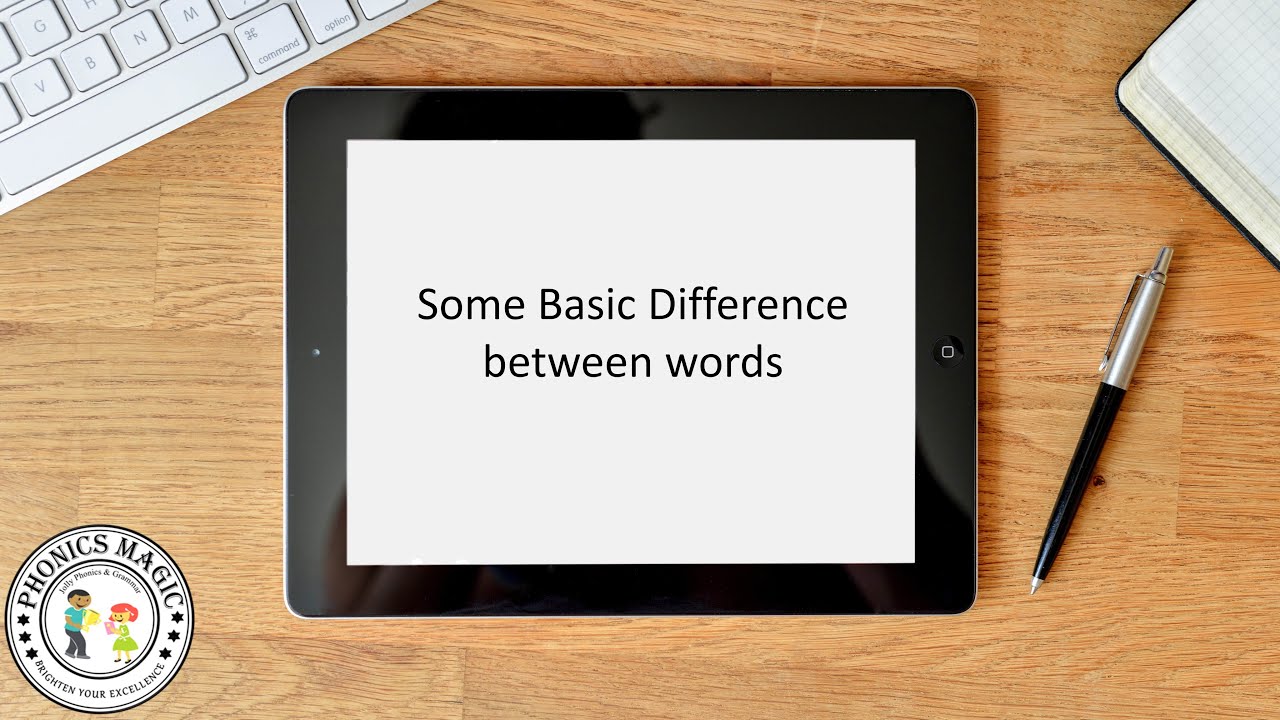 Some Basic Difference Between Words - YouTube